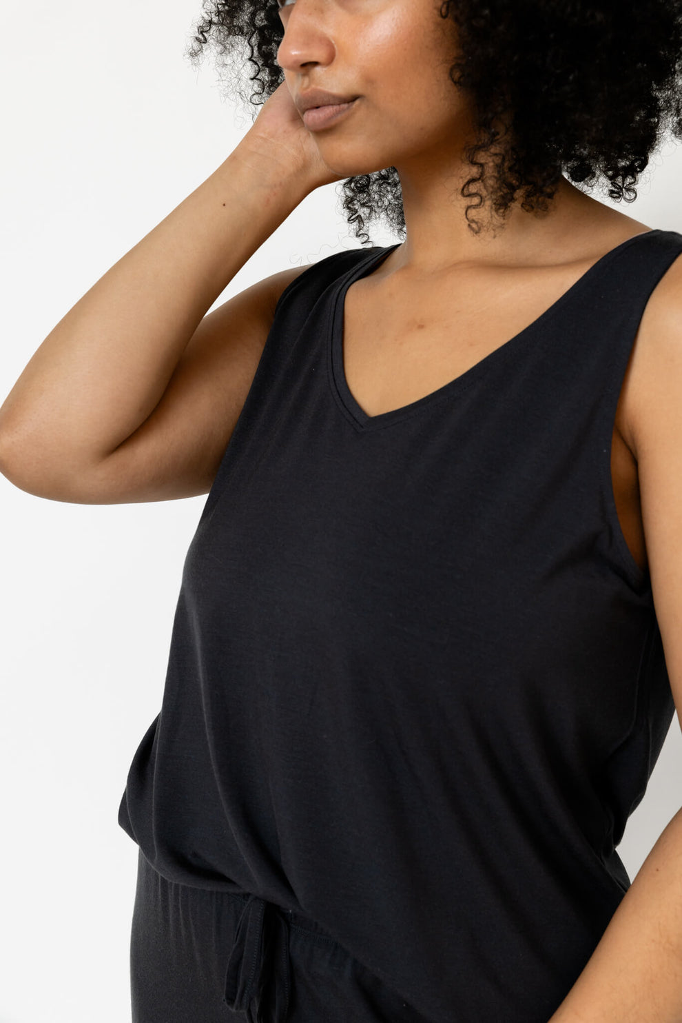 Drier Nights Soft V-Neck Sleep Tank & Short Set | Cooling Pajamas ...
